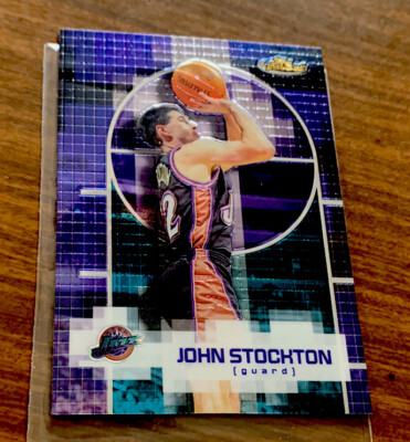 John Stockton 2000-01 Topps Finest Basketball Card #99, Jazz NBA HOF’er ...