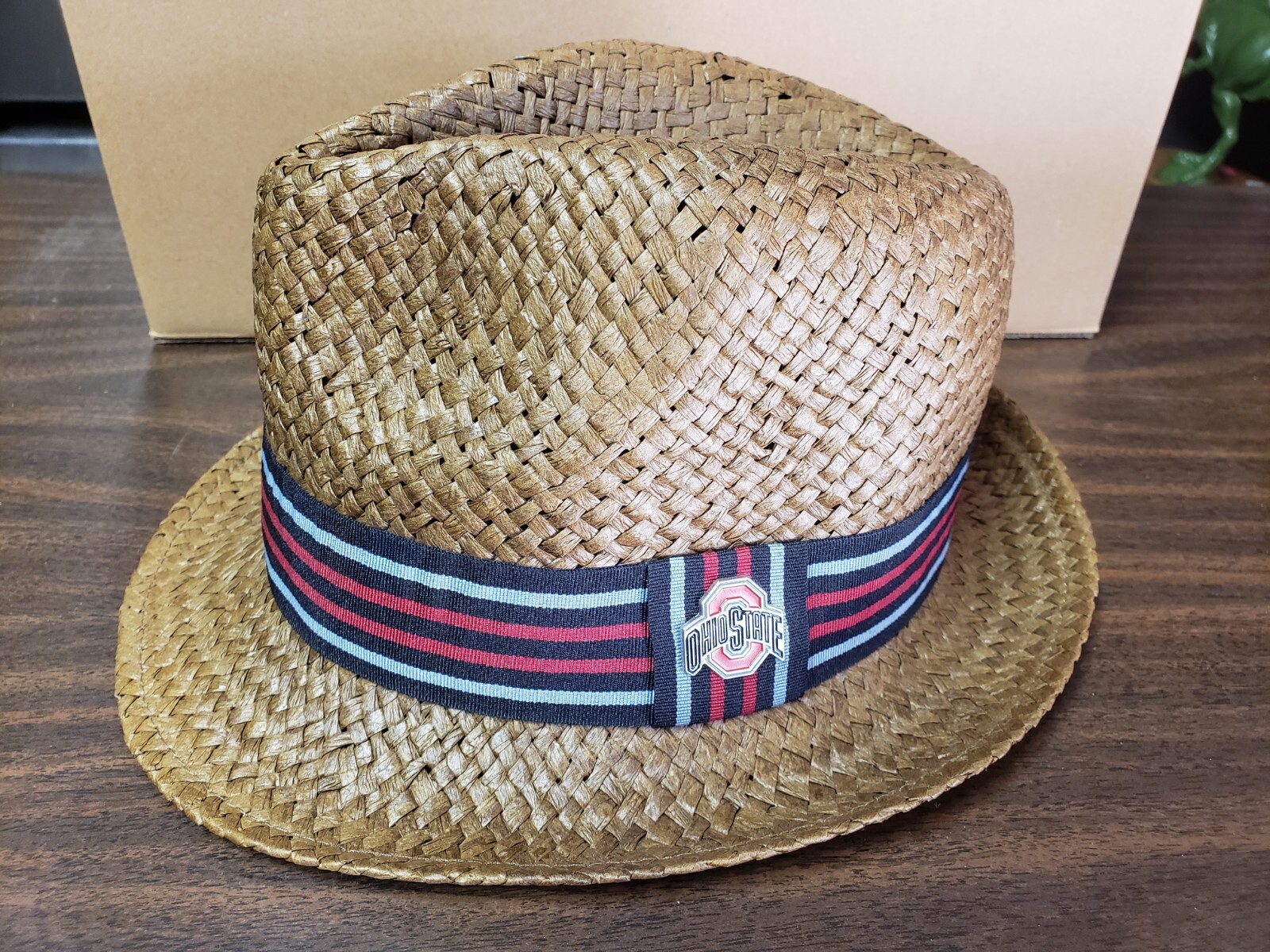 Ohio State Buckeyes 8th Street Fedora Faux Straw Hat | eBay