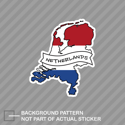 Dutch Shaped T Flag Sticker Decal Vinyl ribbon country pride | eBay