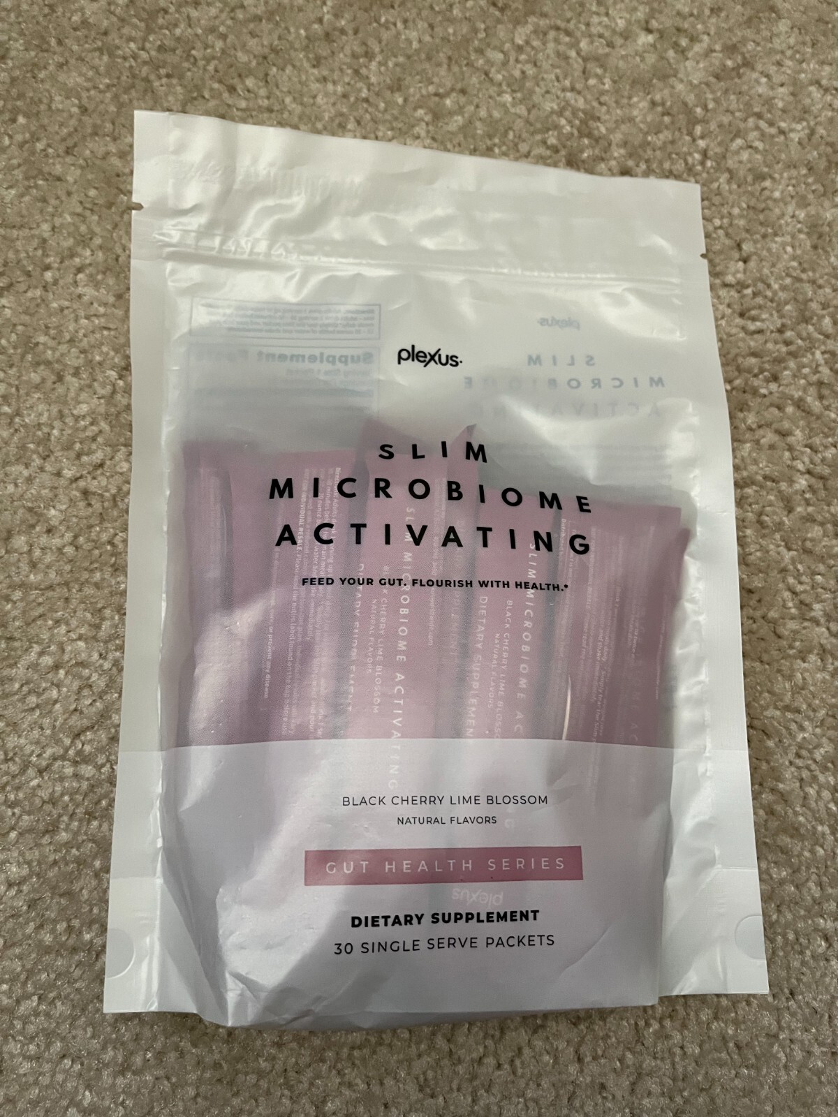 Plexus Slim Microbiome Activating Black Cherry Lime Bloosom 30 packets ...