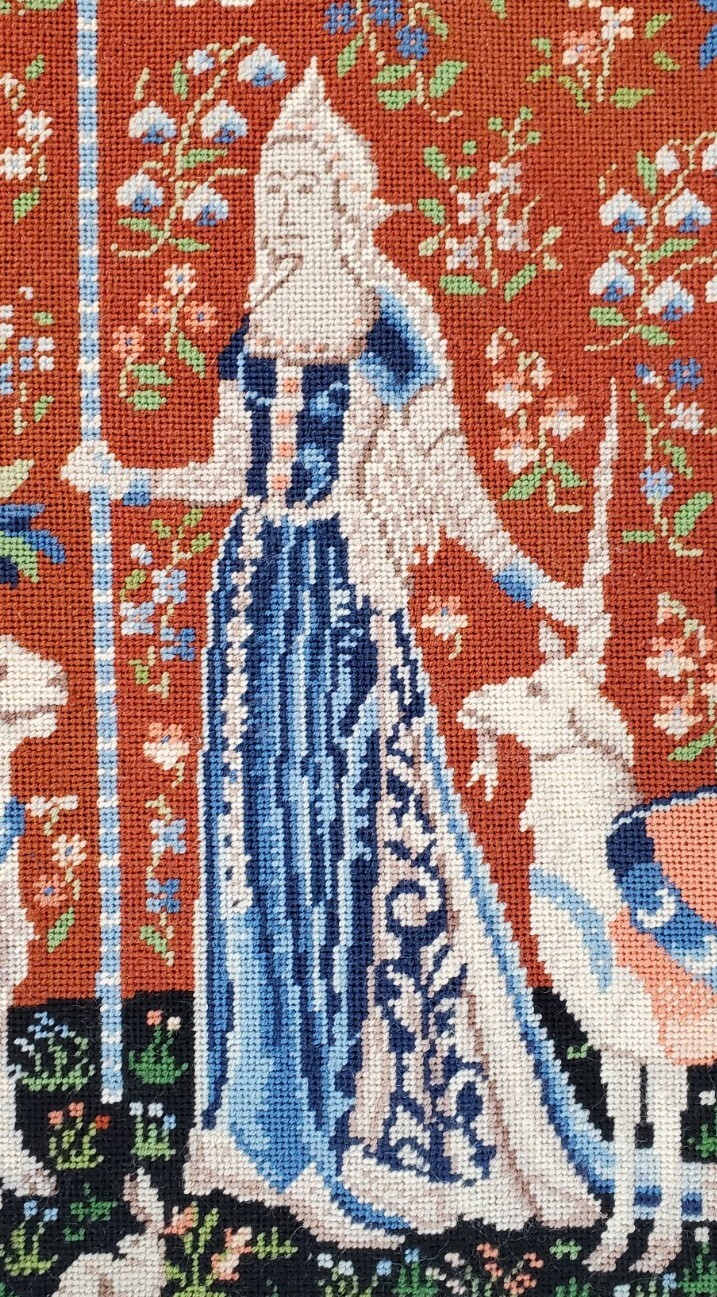 Vtg 1982 Timothy Glenn Tapestry Needlepoint Medieval Mythical 16×20" COMPLETED | eBay