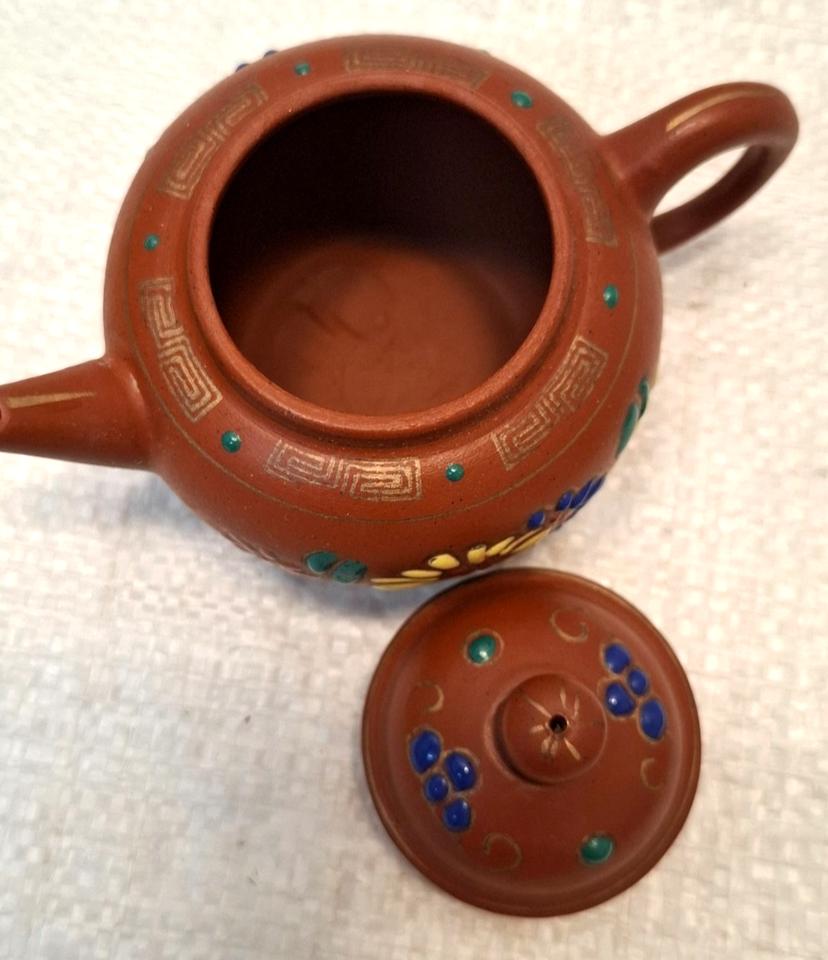 Vintage Japanese Tea Set Pottery Tea Ceremony Teapot, Plate & Cups ...