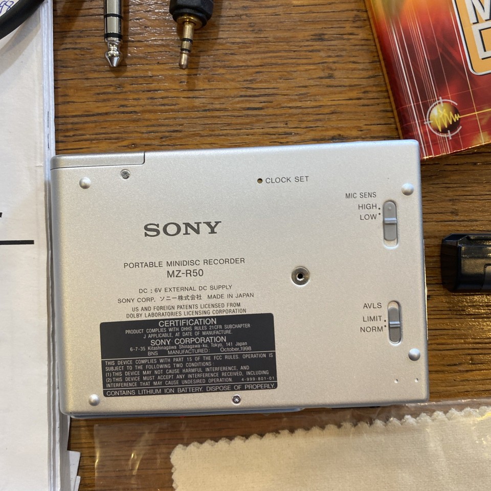Sony MZ-R50 Minidisc MD Walkman Player Digital Recorder | eBay