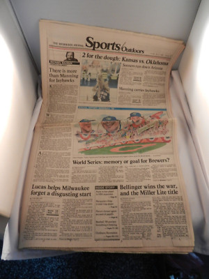 MILWAUKEE BREWERS PREVIEW - MILWAUKEE SENTINEL SPORTS PAGE | eBay
