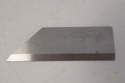 NOS Moore & Wright Sheffield England 3" Toolmakers Bevel Edge Straight ...