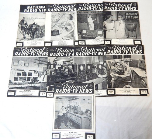 1G Lot Of Vintage National Radio-TV News Magazines Ham Radio More 1950 ...