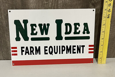 New Idea Farm Equipment Metal Sign Agriculture Tractor Diesel Gas Oil ...