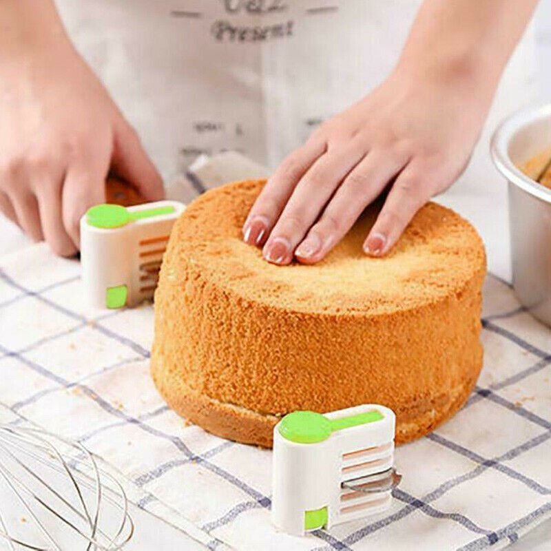 2x Even Cake Slicing Leveler Bread Cutter Slicer Baking Kitchen Tool ...