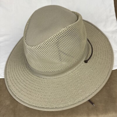 Henschel Aussie Mesh Breezer Hat MEDIUM Sun Protection Olive/Greenish ...