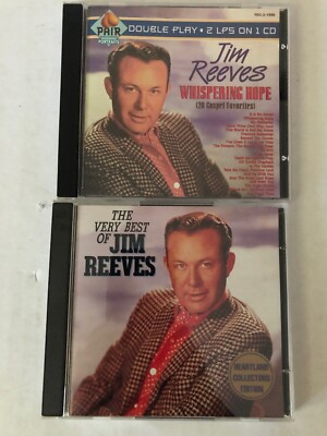 Jim Reeves Whispering Hope & The Very Best of Jim Reeves CD's - RARE | eBay