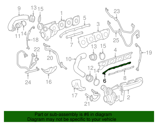 Mercedes-Benz 0009941701 Genuine OEM Turbocharger Retainer Plate for ...