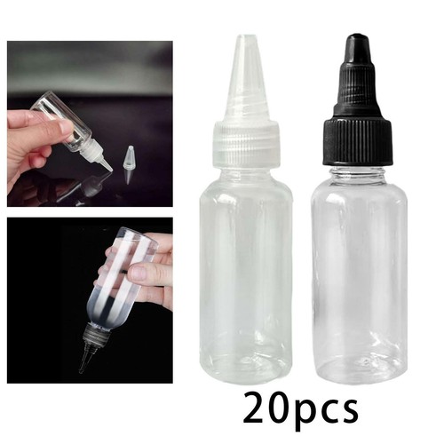20 Pieces Water Bottles Set 30ml Dispensing Empty Travel Bottles Small ...