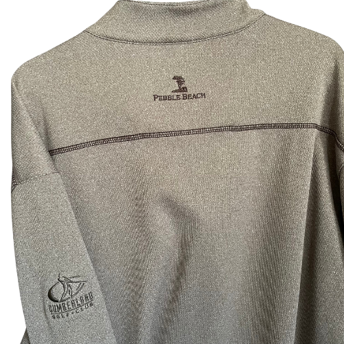 Pebble Beach Men's XL Tan Beige 1/4 Zip Performance Pullover Jacket ...