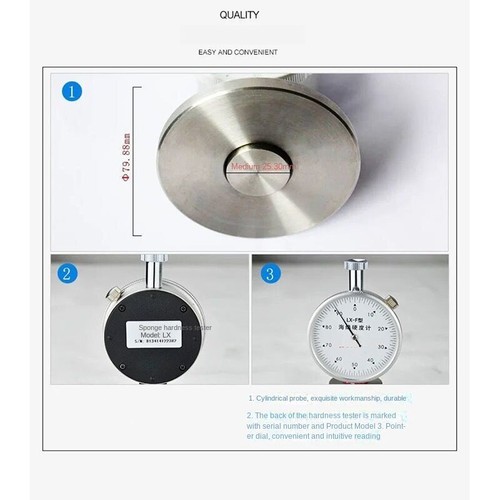 LX-F Sponge Foam Hardness Tester Polyurethane Foam Hardness Tester 0~2 ...