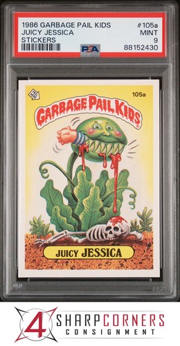 1986 GARBAGE PAIL KIDS STICKERS #105a JUICY JESSICA SERIES 3 PSA 9 | eBay