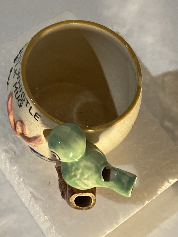 Pretty Whistle Mug Ceramic Cup with Handle Hand Painted With Messege | eBay