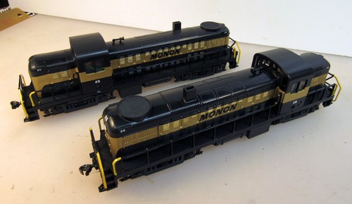 Set of 2 HO Scale Mehano Monon CIL Alco RS2, both powered, can motors ...