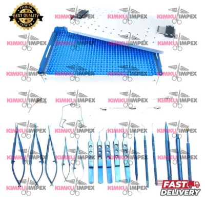 Eye Cataract Titanium Set 21 PCS Ophthalmic Surgical Instruments Set ...