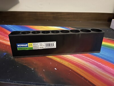 Kobalt 1/2 - Inch Drive Deep & Shallow Magnetic Socket Organizer ...