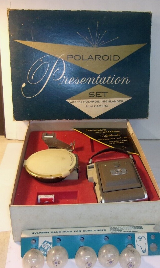Vintage POLAROID Land Camera Highlander PRESENTATION SET Model 80A | eBay