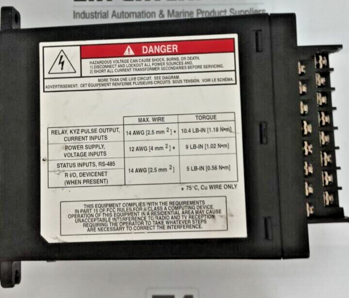 POWER MONITER 3000 CAT-1404-M405A-000 SER-A Allen-Bradley Used ...