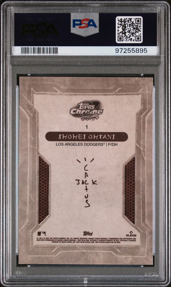2024 TOPPS COSMIC CHROME X CACTUS JACK #1 SHOHEI OHTANI PSA 10 | eBay