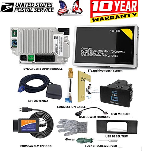 OEM SYNC 2 to SYNC 3 3.4 100% Upgrade Kit with Carplay for Ford Sync3 TOUCH NEW | eBay