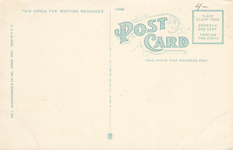 SPRINGFIELD LAKE BATHING BEACH POSTCARD NEAR AKRON & CANTON OH OHIO ...