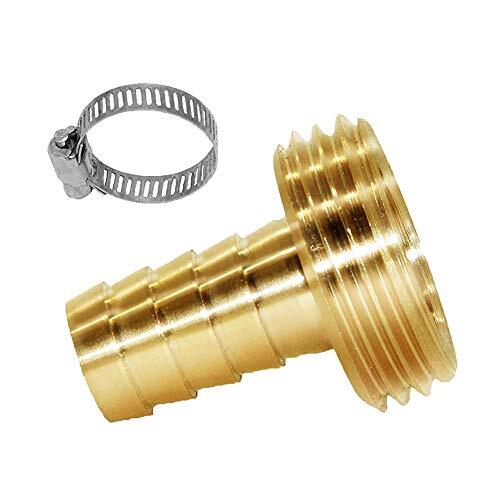 Garden Hose Pipe Connector1/2" Barb X 3/4" Male Ght Thread Brass ...
