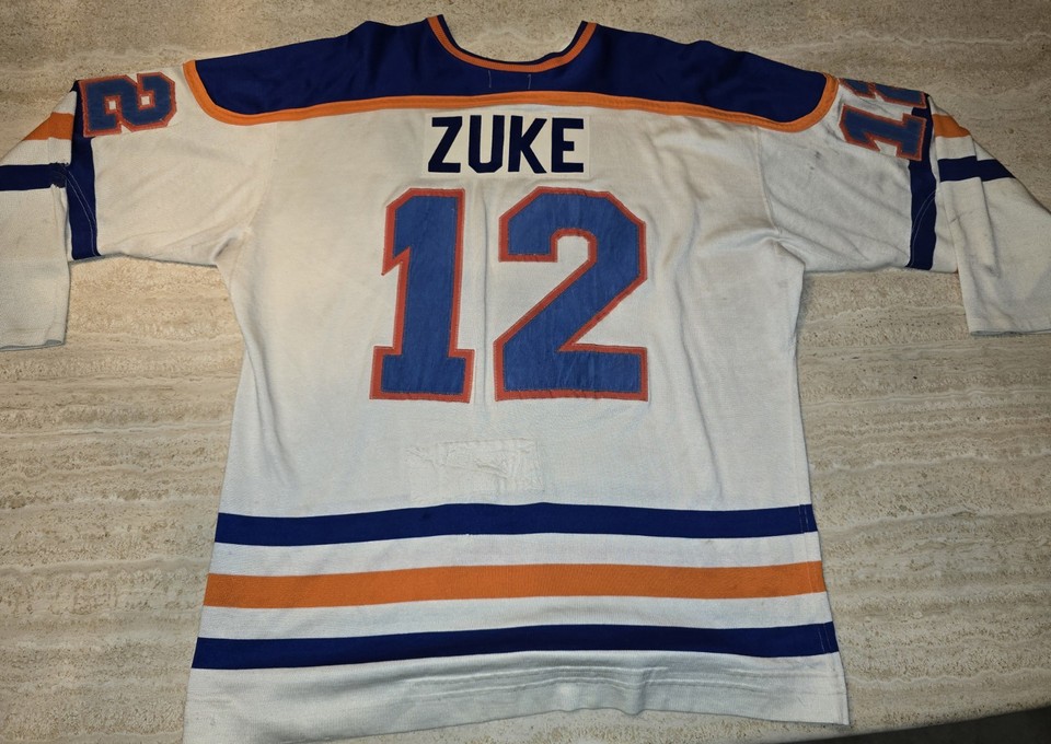 Vintage WHA Edmonton Oilers Mike Zuke Game Worn Jersey | eBay