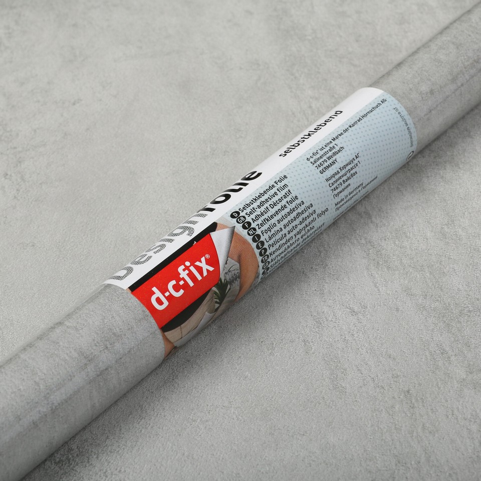 D C FIX GREY CONCRETE EFFECT STICKY BACK PLASTIC SELF ADHESIVE VINYL ...