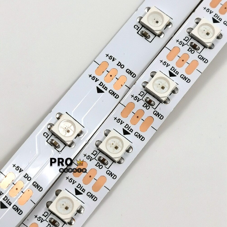 WS2812B SMD 5050 RGB LED Strip 1M-5M 30-300 LED Flexible Strip light ...