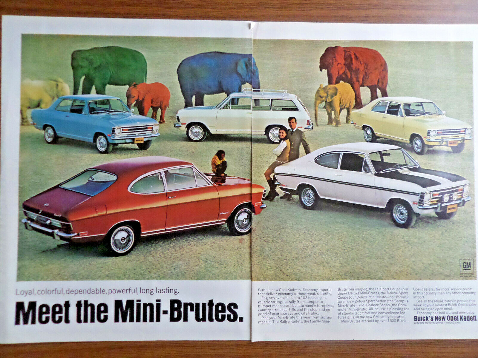 1968 Buick Ad Meet The Mini-Brute Opel Kadette Rallye Wagon Sport Super ...