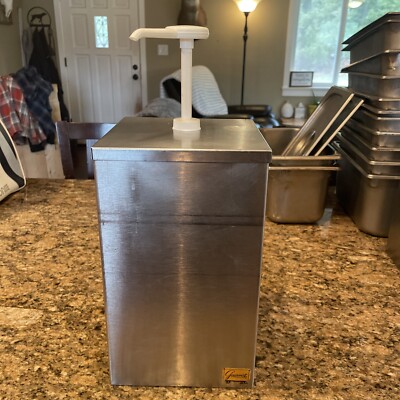 Stainless Steel 4L Sauce Dispenser Pump for Cafes / Restaurant Buffet ...