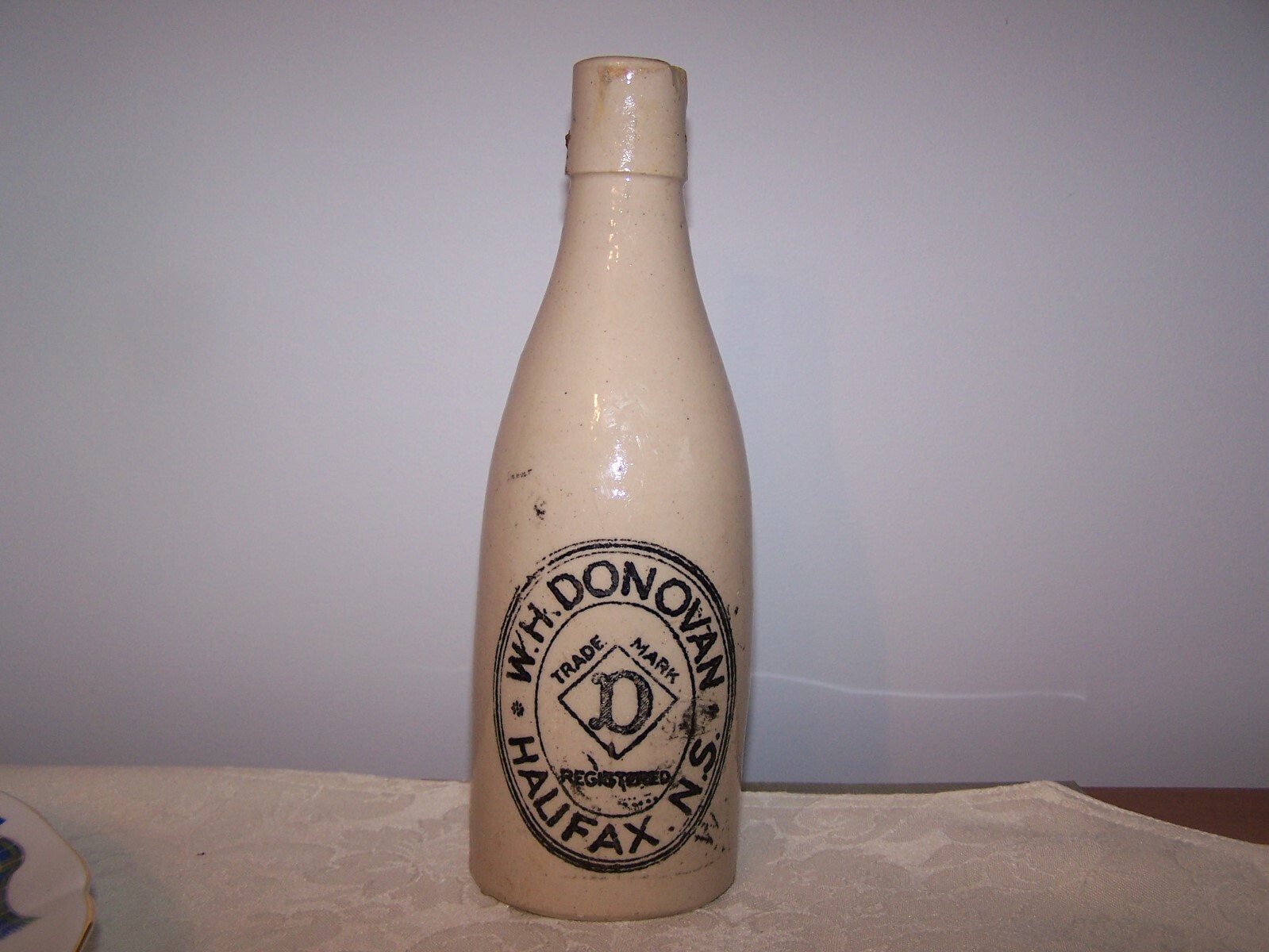 W.H. DONOVAN - HALIFAX N.S. STONEWARE CROCK GINGER BEER BOTTLE | eBay