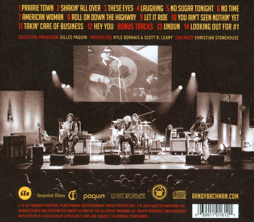 RANDY BACHMAN - VINYL TAP TOUR: EVERY SONG TELLS A STORY [LIVE ...