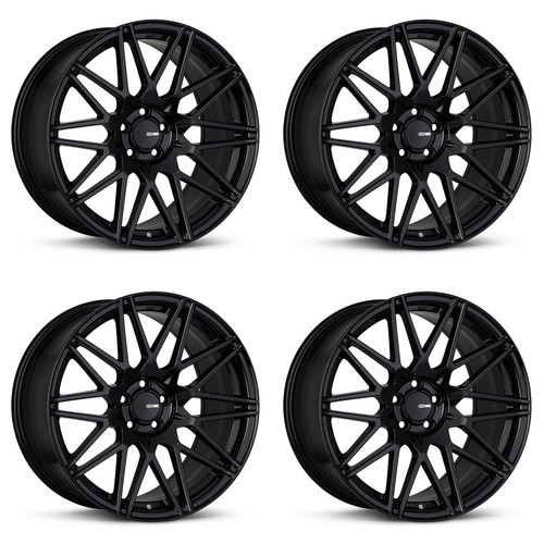 (4X) Enkei TMS Wheels [18x8.5 / 5x112 / ET:45 / CB:72.6] Gloss Black | eBay