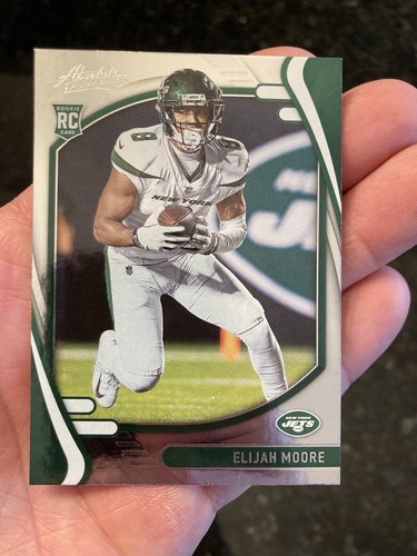 2021 Panini Absolute Football NFL #114 Elijah Moore RC Rookie NY Jets ...