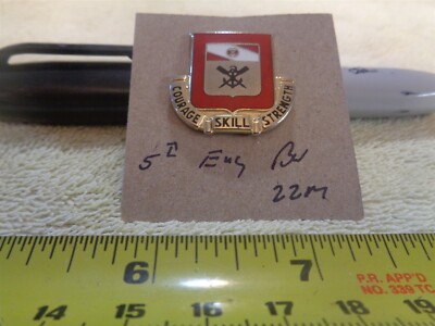 5th Engineer Battalion 22M Unit Crest, DI, DUI (DRAW#116) | eBay