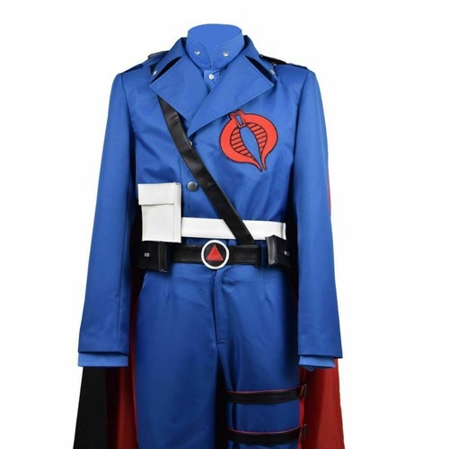G.I. Joe Retaliation Cobra Commander Uniform Cosplay Costume Blue Men ...