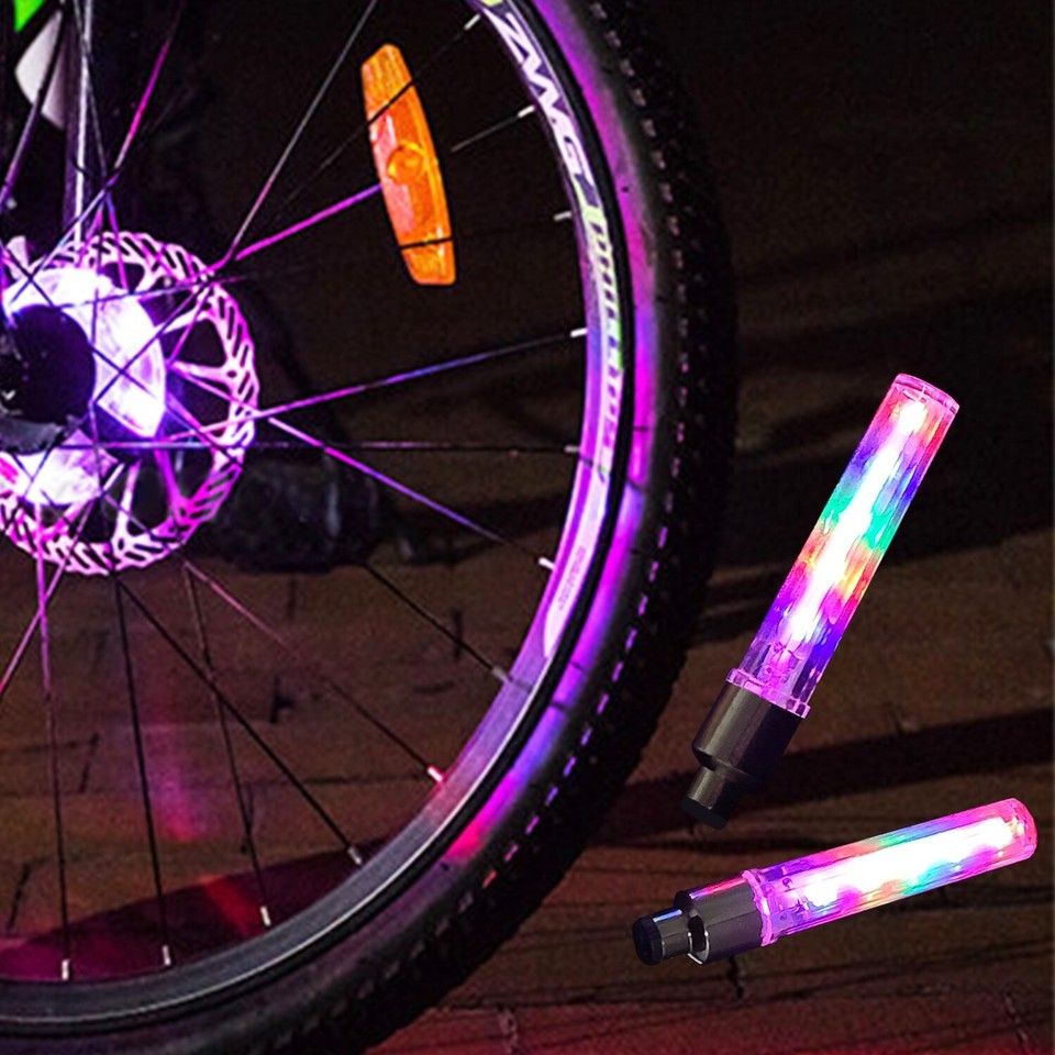 2Pcs Valve Stem LED CAP for Bike Bicycle Car Motorcycle Wheel Tire ...