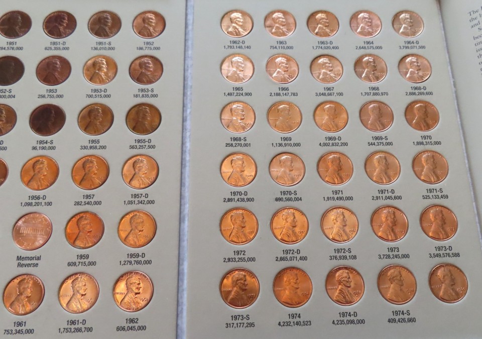 *Nice Quality* Lincoln Cent Set Collection 1941-1974 WHEAT CENT ...