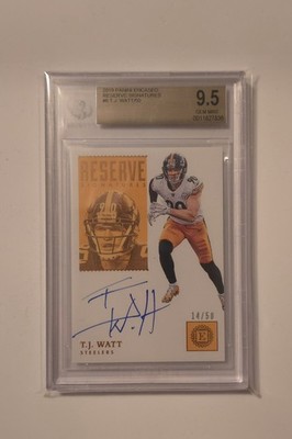 TJ Watt Panini Encased Autograph /50 | eBay