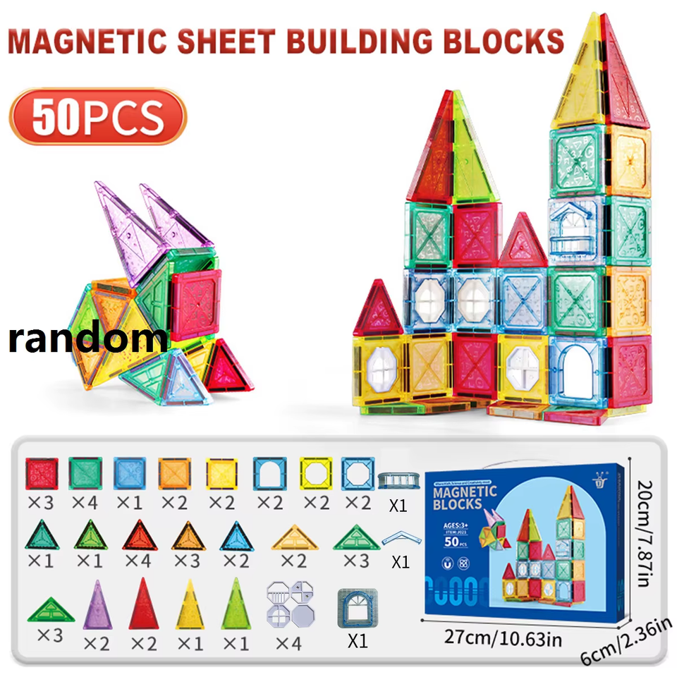 Magnetic Tiles for Kids Ages 3-5 4-8 Magnet Toys for 3 4 5 6 7 8+ Year ...