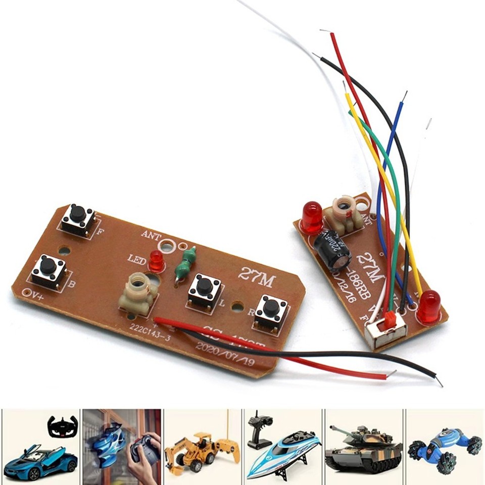 4CH RC Remote Control Module 27MHz Transmitter and Receiver Board for ...