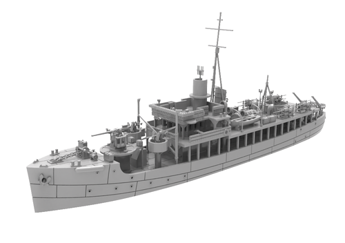 1/144 Model Waterline HMS Greet Britannia Isles Class Armed Trawlers ...