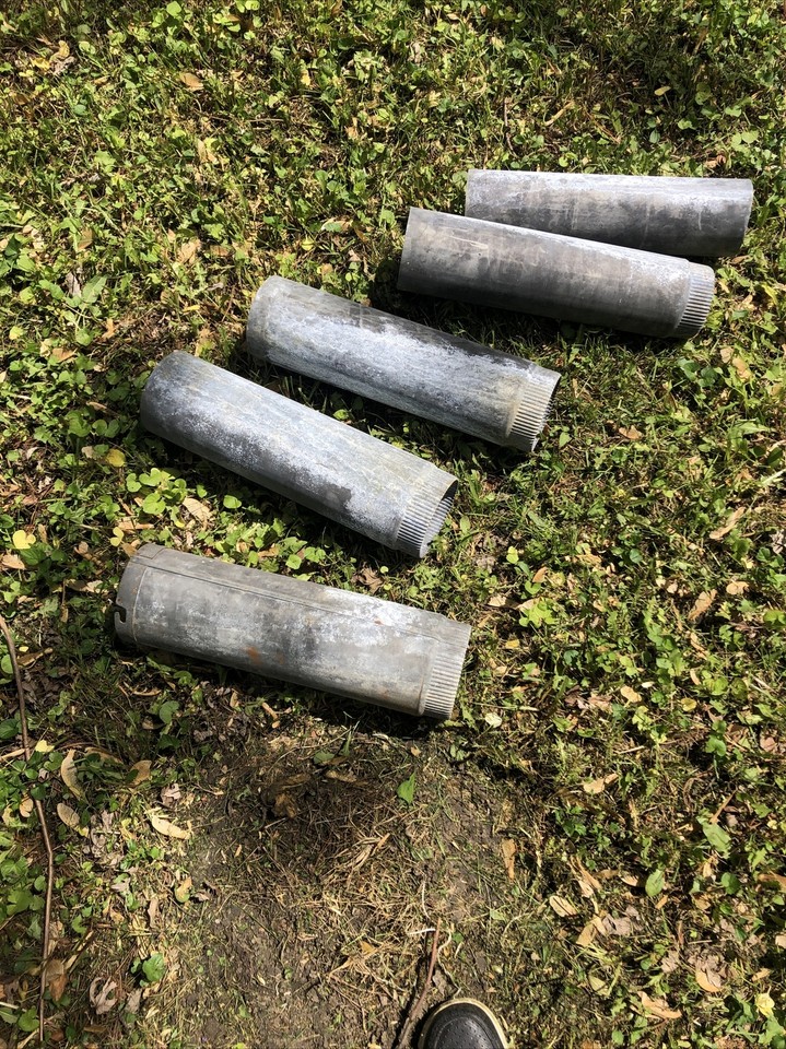 US WWII Army Chrysler Airtemp 1944 Cook Stove pipe Set / CHIMNEY Orig ...
