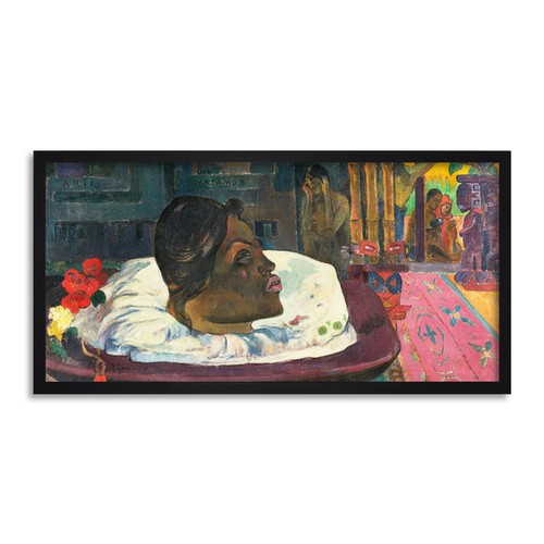 Gauguin Arii Matamoe Royal End Painting Long Framed Wall Art 12X25 In ...
