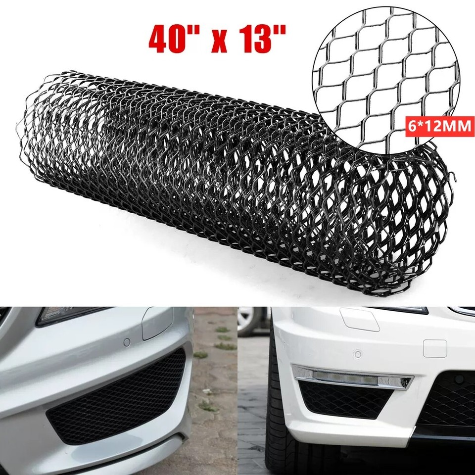 Universal Car Front Aluminum Mesh Grille Bumper Fender Hood Vent Grill ...