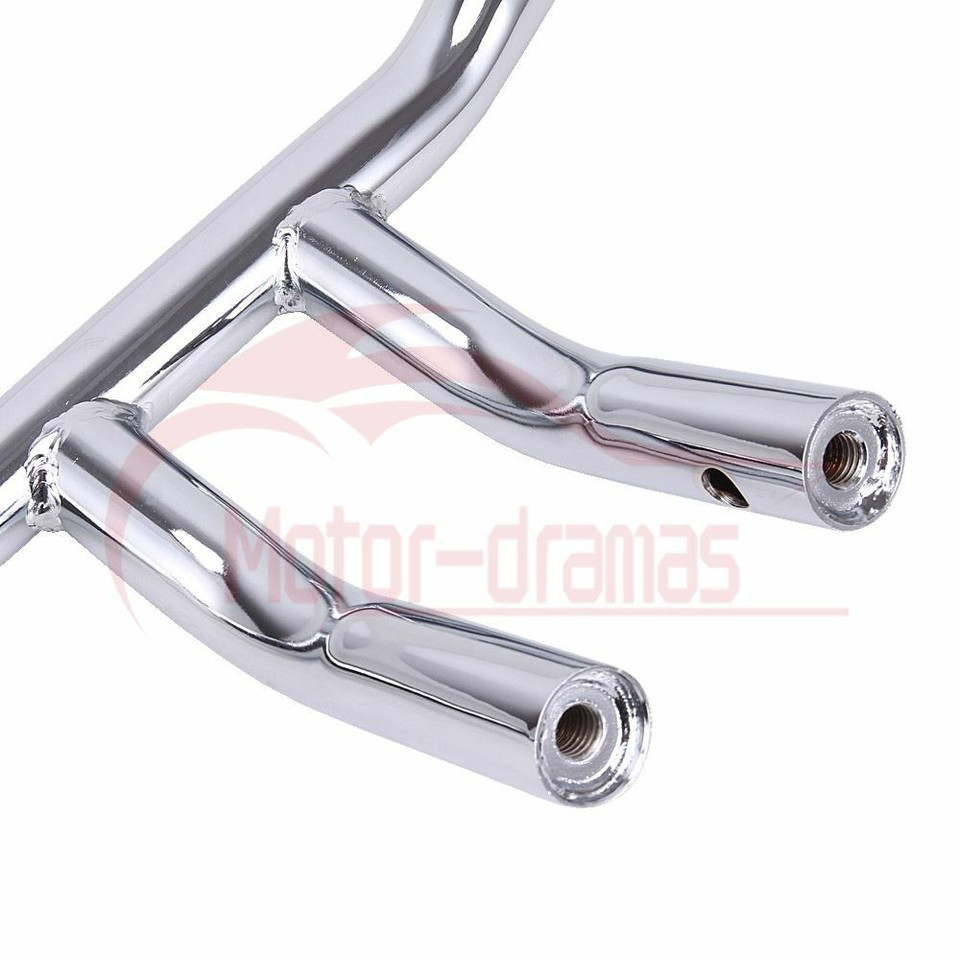 1" & 7/8" Motorcycle Handlebar Drag Z Bar For Harley Chopper Bobber ...